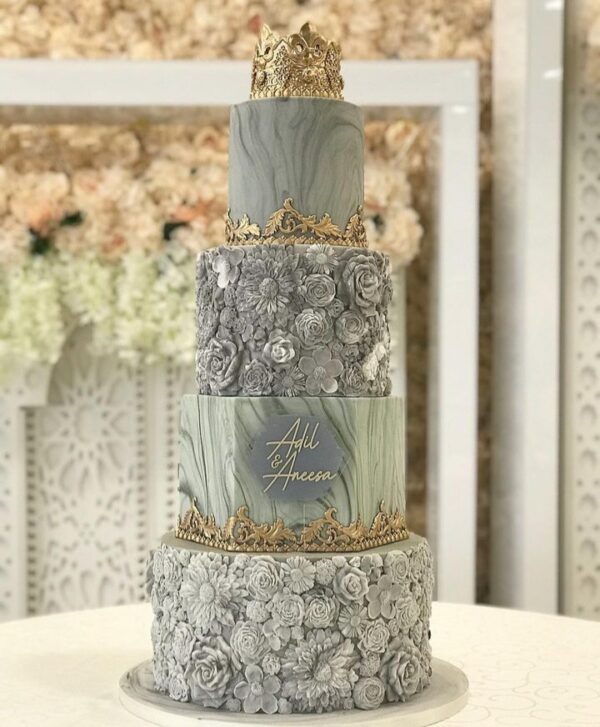 19 Elegant Grey Wedding Cakes ~ KISS THE BRIDE MAGAZINE